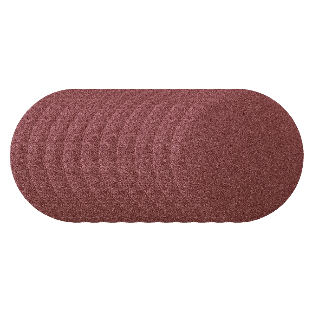 Sada kulatých brusných papírů (10 ks, 150 mm, zrnitost 80) - pro BTS ...